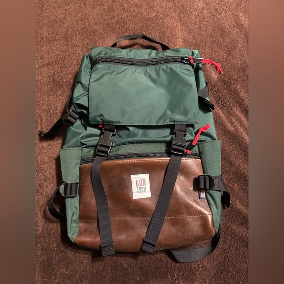 Topo Designs | Bags | Topo Designs Rover Pack Backpack Forest Green And ...